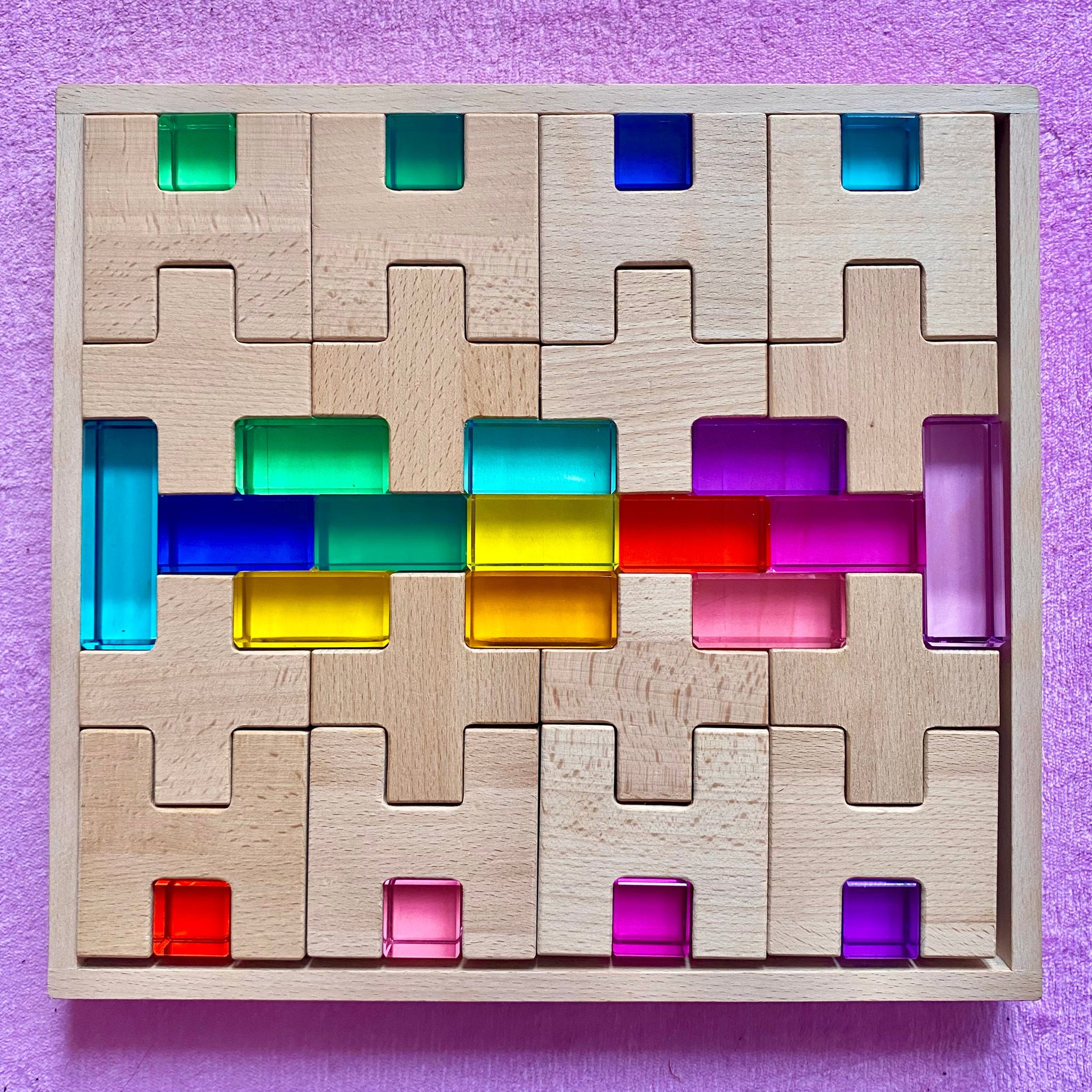 Lucite Rainbow Pyramid and H+H blocks Bundle – My Little Creator